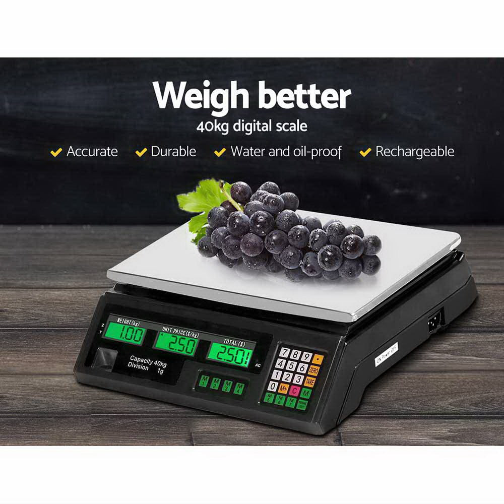 Emajin Scales Digital Accurate 40KG Weighing Kitchen Scales Platform S ...